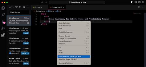 Learning On The Couch With Freecodecamp Intro To Code Editors The Couchbase Blog