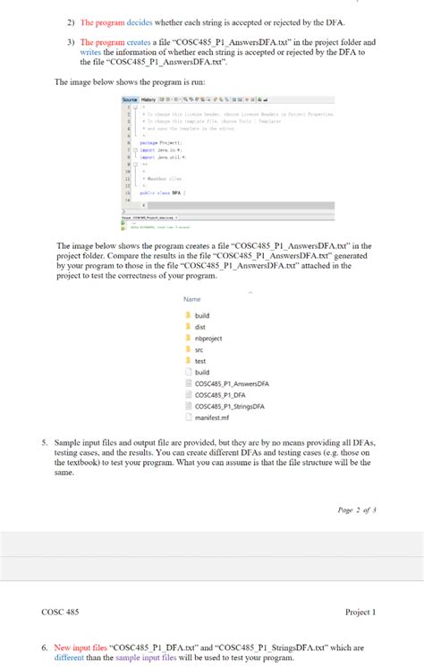 Solved Specifications 1 Launch Netbeans Ide Name The
