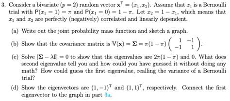 consider a bivariate p 2 ﻿random vector xt x1