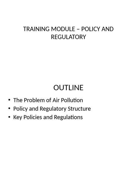 Policy Training Module Pdf