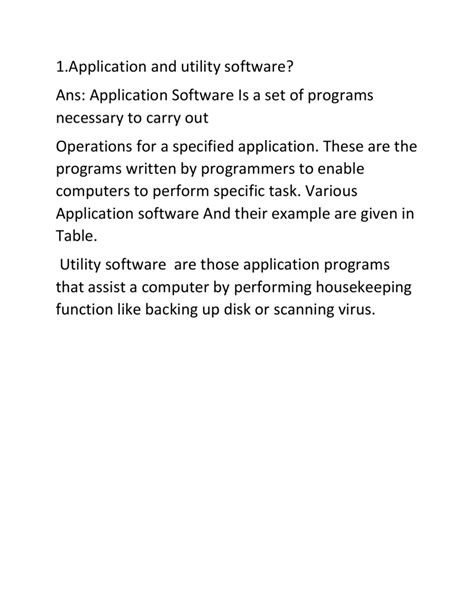 Application Utility Software Explained Application Utility Software Explained