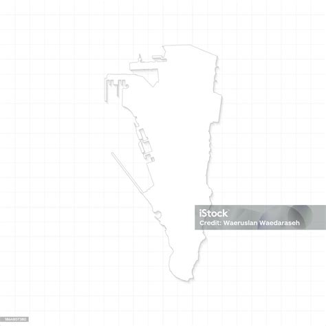 지브롤터지도 와 국경 백색 격자 종이 배경 통하고 있는 얇은 까만 윤곽선 높은 상세지도 인포 그래픽 벡터 일러스트 레이 션 Eps10 0명에 대한 스톡 벡터 아트 및 기타