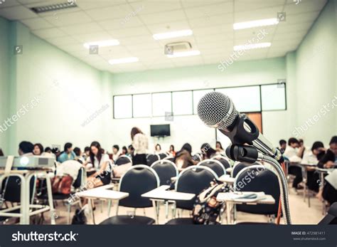 Microphone Classroom Stock Photo 472981411 Shutterstock