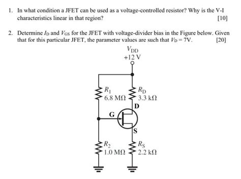 1 In What Condition A Jfet Can Be Used As A
