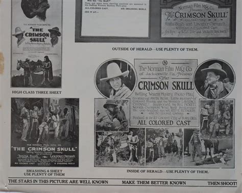 The Norman Film Mfgco Presentsthe Crimson Skull Baffling Western