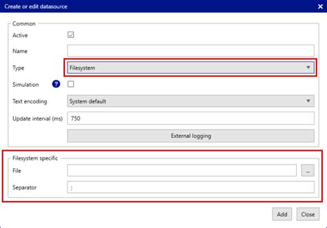 Create File System Data Sources Quickhmi Documentation