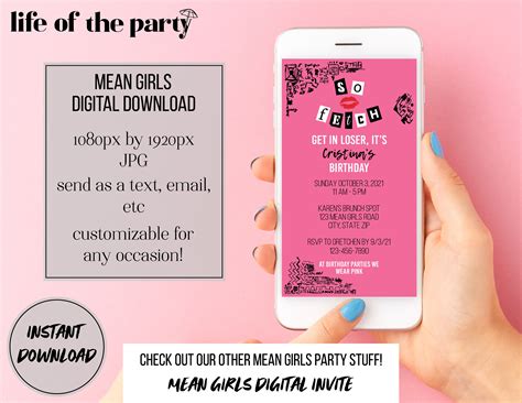 Mean Girls Photo Booth Props 40 Props Bachelorette Etsy