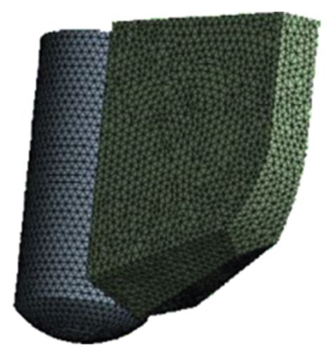 Meshing A Fluid Domain Meshing B Solid Domain Meshing Download Scientific Diagram