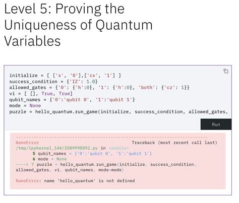 Name Error In Code Cell · Issue 397 · Qiskitplatypus · Github