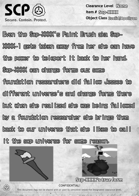 Scp Xxxx Document 2 By Jessee11 On Deviantart