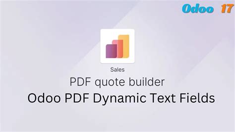 Mastering Dynamic Text Values In Odoo 17 Pdf Quote Builder Step By Step Guide Youtube