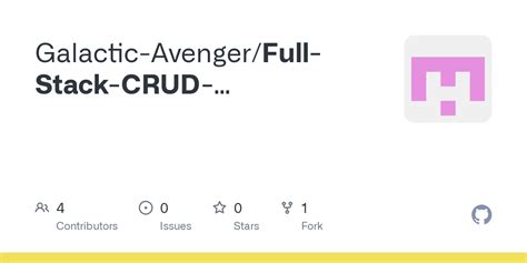 Github Galactic Avengerfull Stack Crud Application Server Back End