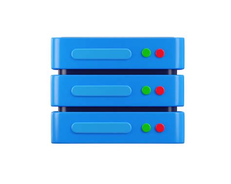 Database Server Icon 3d Rendering Illustration 39660989 Png