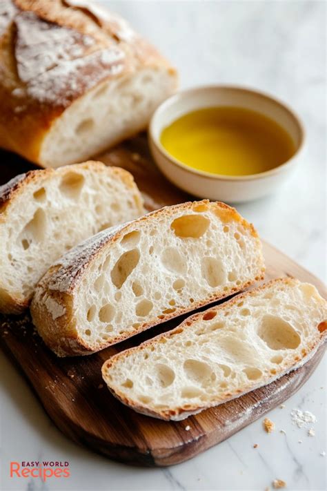 Traditional Italian Ciabatta Bread Recipe Easyworldrecipes
