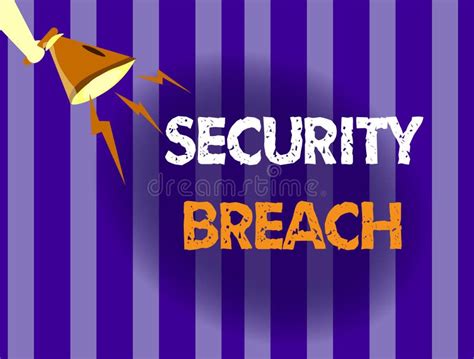 Handwriting Text Writing Security Breach Concept Meaning Incident That Results In Unauthorized