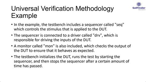 Universal Verification Methodology Youtube