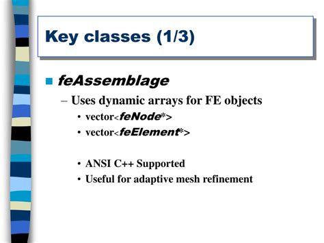 ppt fe2000 an object oriented framework for parallel nonlinear