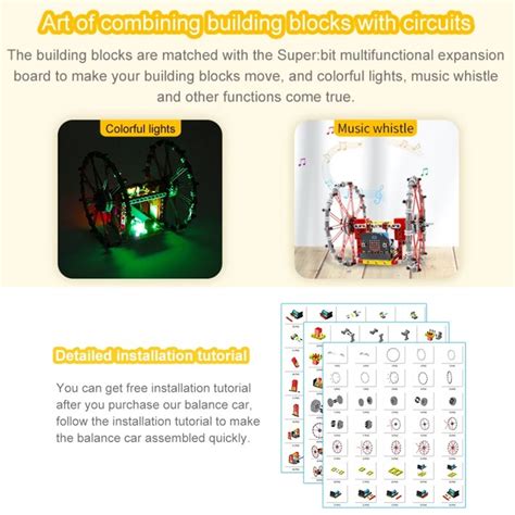 Yahboom Micro Bit Self Balancing Block Building Programmable App