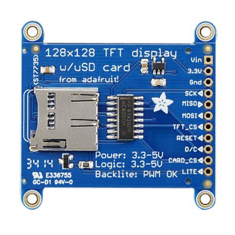 Adafruit Industries St7735r 144 Color Tft Lcd Display With Microsd