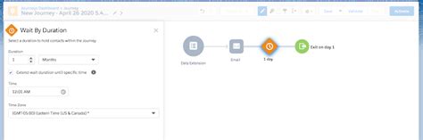 understanding wait activity attributes in journey builder sfdc lightning