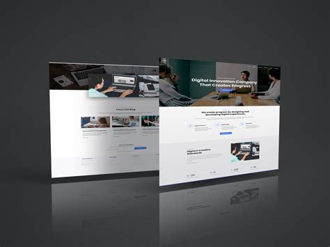 Clean And Modern Web UI Design On Behance