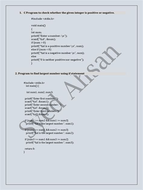 C Programs Pdf Area Fahrenheit