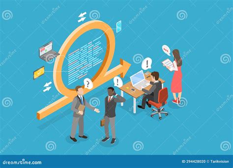 3d Isometric Flat Vector Illustration Of Scrum Stock Vector