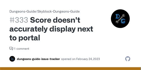 Score Doesn T Accurately Display Next To Portal Issue 333 Dungeons
