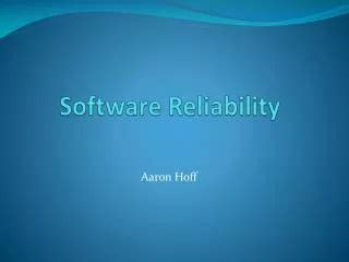 PPT Software Reliability Models MLE Overview PowerPoint Presentation ID 1102076