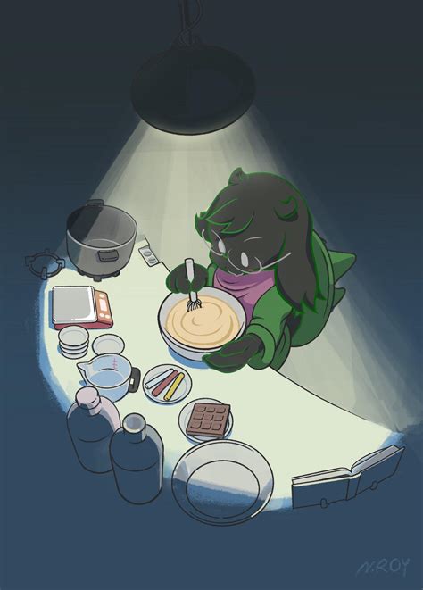 Ralsei Baking A Cake For His Friends Scrolller