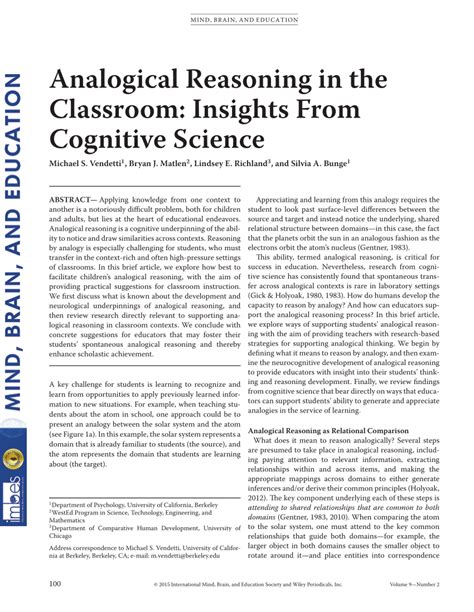 Analogical Reasoning
