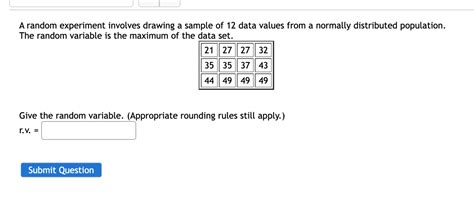 Solved A Random Experiment Involves Drawing A Sample Of 12