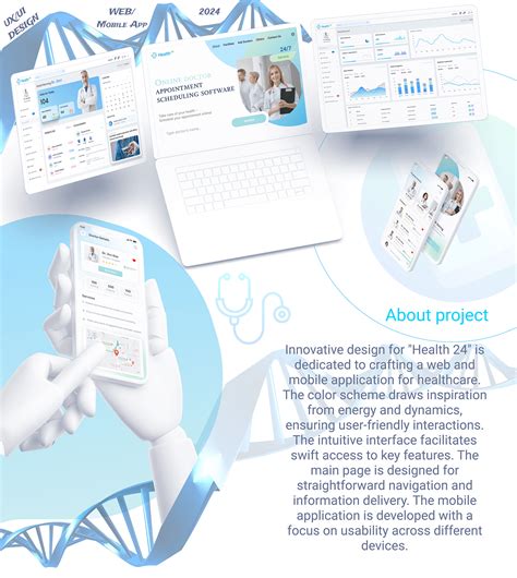 Medicalandhealthcare Service Saas Mobile Appandux Ui Design Behance