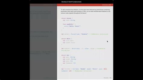Swift Fundamentals Book 24 Structures And Memberwise Initializer