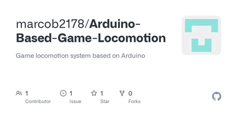 Github Marcob2178arduino Based Game Locomotion Game Locomotion System Based On Arduino