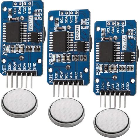 Azdelivery 3 X Real Time Clock Rtc Ds3231 I2c Compatibel Met Arduino