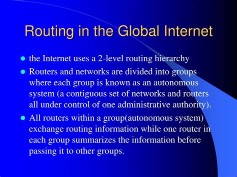 Ppt Chapter 25 Internet Routing Powerpoint Presentation Free