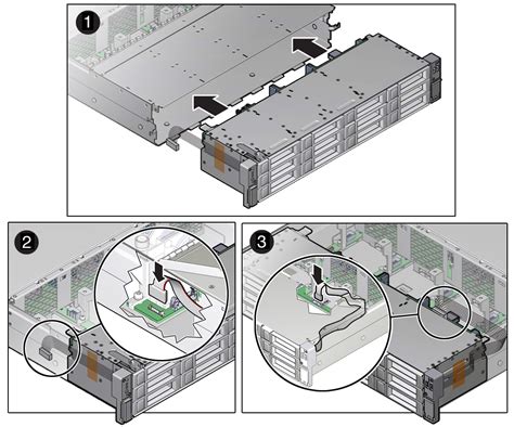 Install The Right Led Usb Indicator Module Oracle® Exadata Storage Server X6 2 High Capacity
