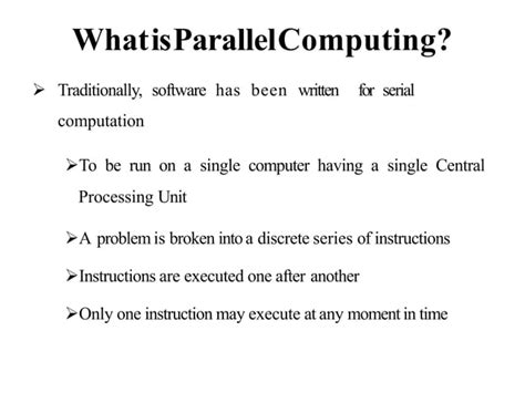 Underlying Principles Of Parallel And Distributed Computing