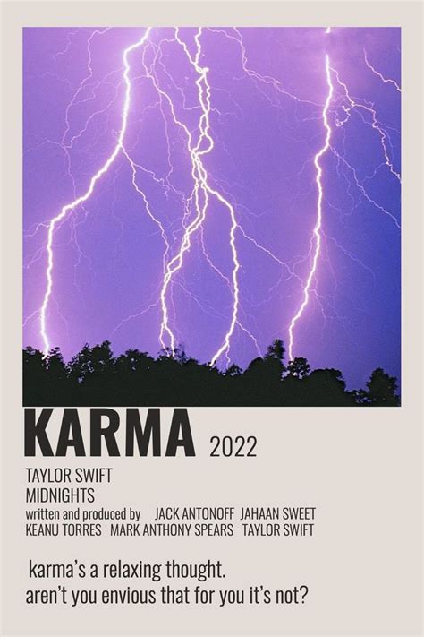 Karma Taylor Swift Polaroid Poster Taylor Swift Lyrics Taylor Swift