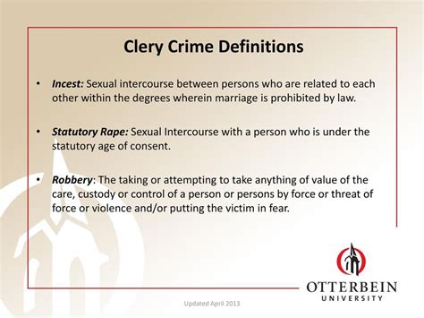 By The Otterbein Police Department Ppt Download