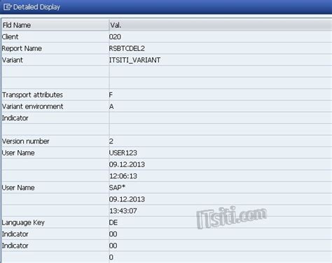Find The SAP Variant Creator Owner