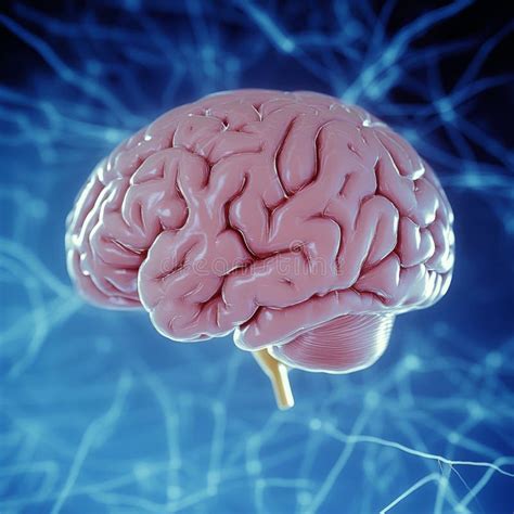 Human Brain And Neural Network Neuroscience Concept 3d Rendering