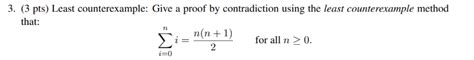 Solved Pts Least Counterexample Give A Proof By Chegg