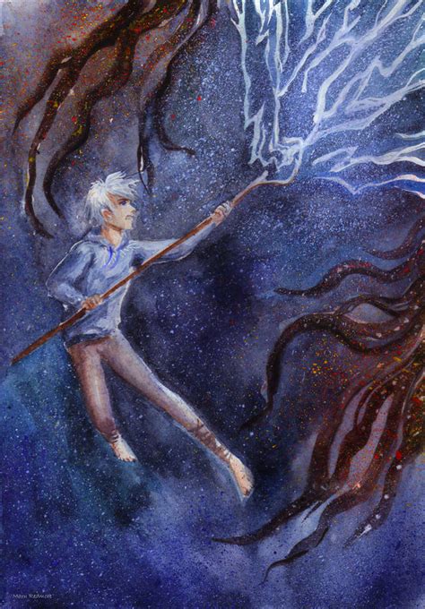 Jack Frost Fights With Pitch Black By Maru Redmore On Deviantart