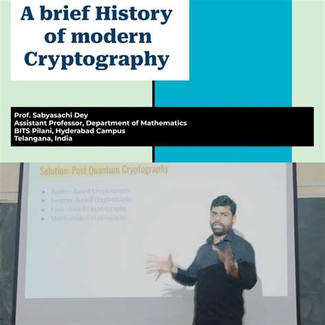 sabyasachi dey on linkedin cryptography encryption invitedtalk