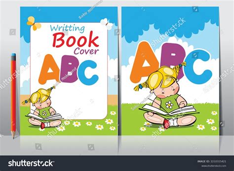 School Book Cover Design Cartoon Background Stock Vector Royalty Free 2210315421 Shutterstock