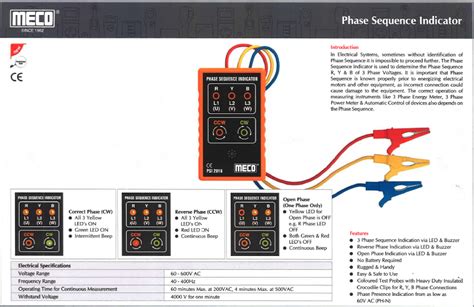 Phase Sequence Indicator Manufacturers In India