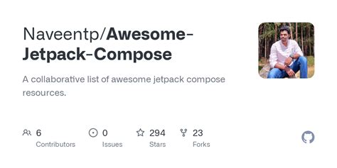 GitHub Naveentp Awesome Jetpack Compose A Collaborative List Of Awesome Jetpack Compose