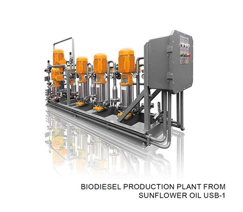 Biodiesel Production Plant From Sunflower Oil Usb 1 Globecore
